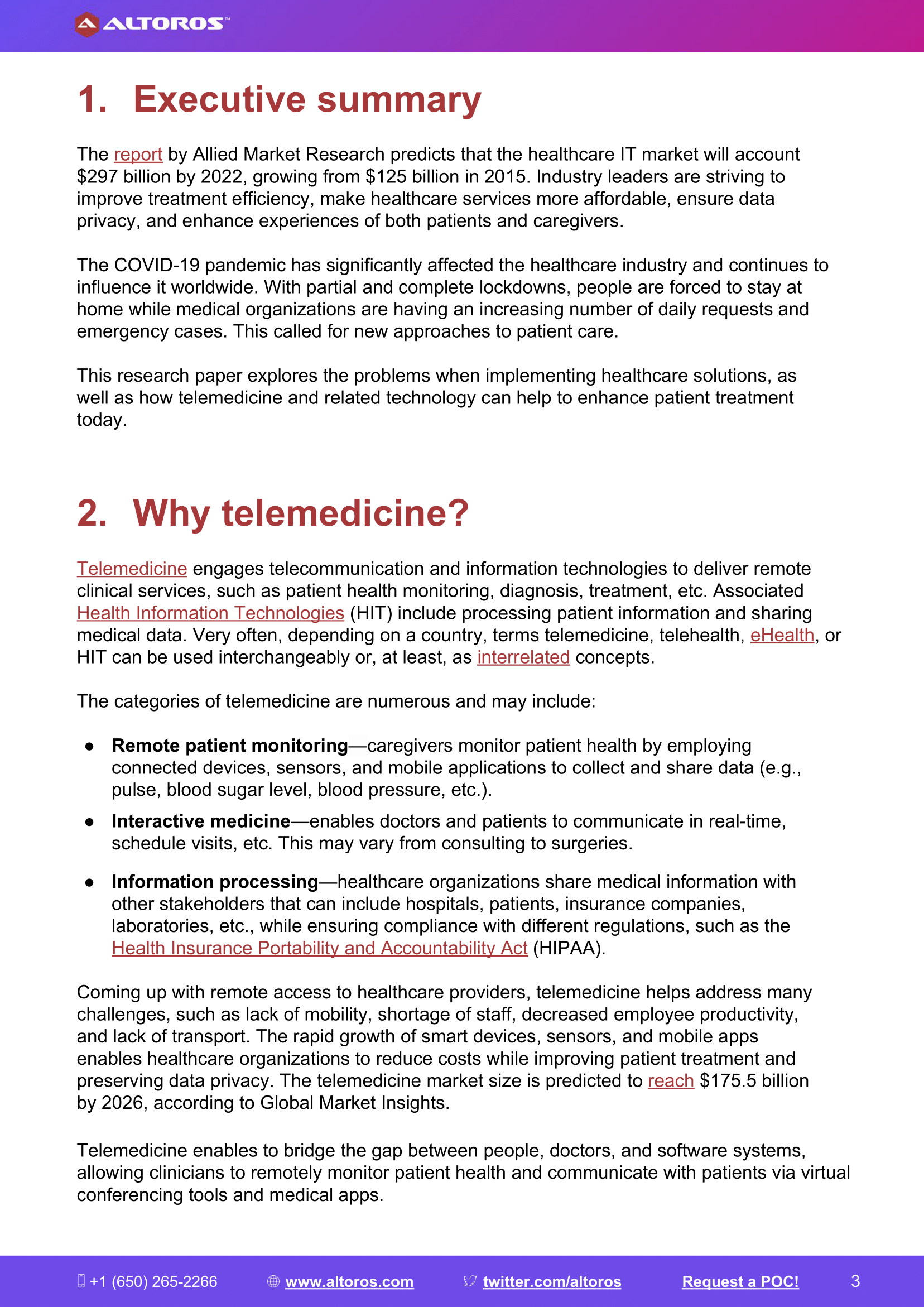 15 Ways Telemedicine and Health Information Technology Can Improve ...