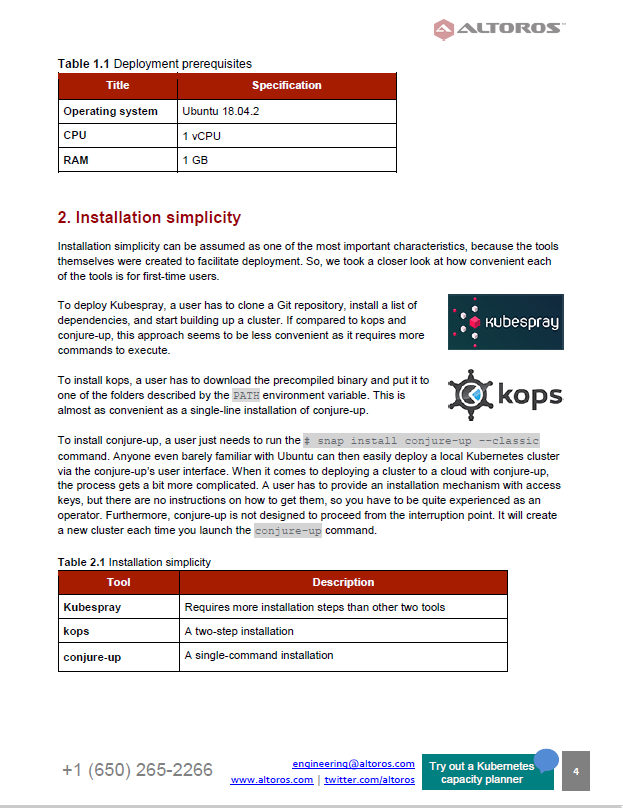A Comparative Analysis of Kubernetes Deployment Tools: Kubespray, kops ... A Comparative Analysis of Kubernetes Deployment Tools: Kubespray, kops ...